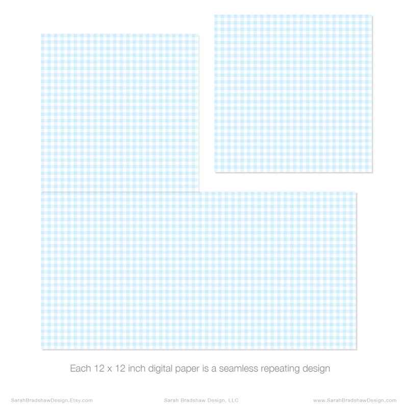 Seamless Digital Paper. Gingham Digital Paper. Pastel Gingham Digital ...