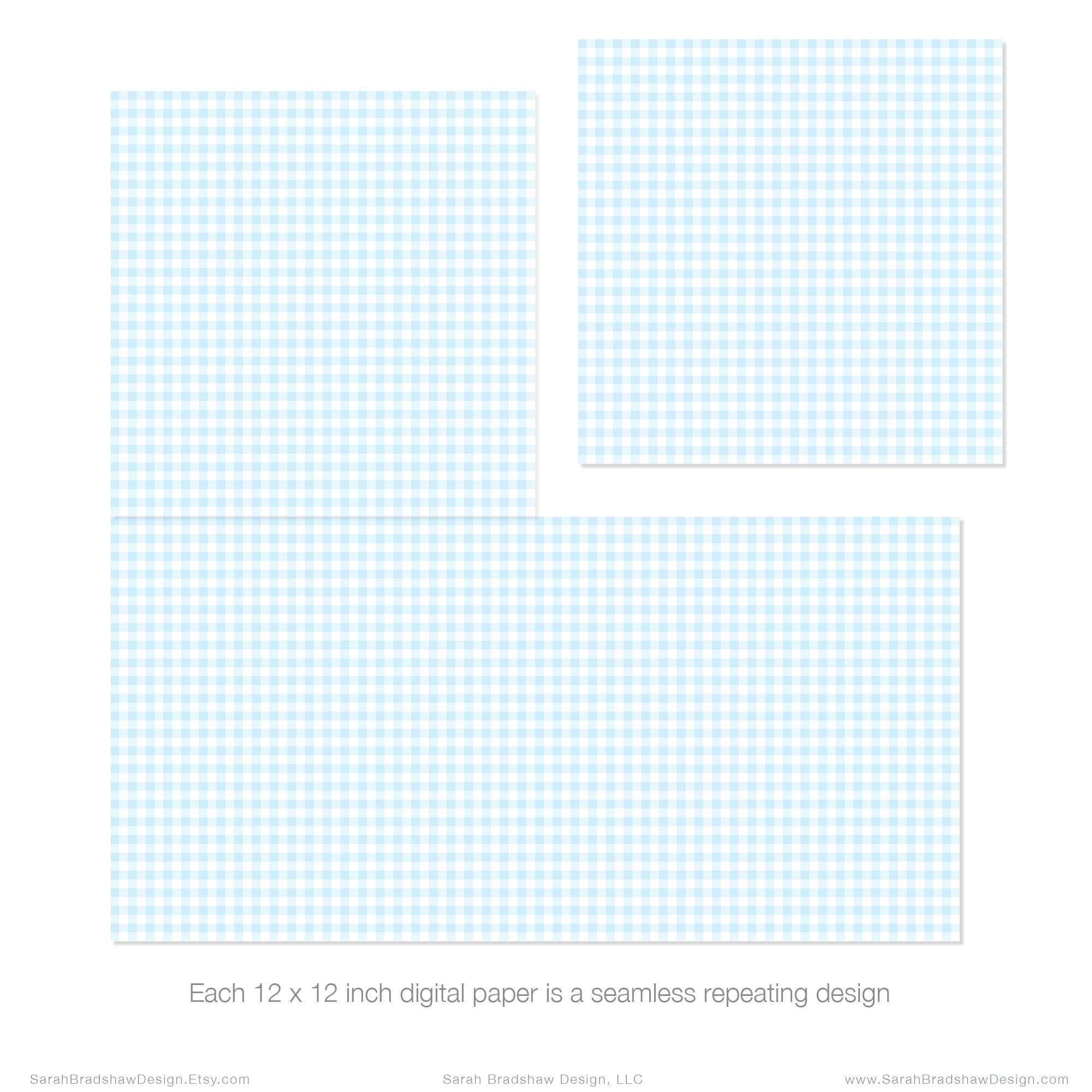 Seamless Digital Paper. Gingham Digital Paper. Pastel Gingham Digital ...
