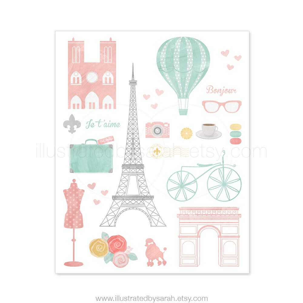 Paris Print. Printable Poster. Paris Wall Art. Travel Poster. Digital ...