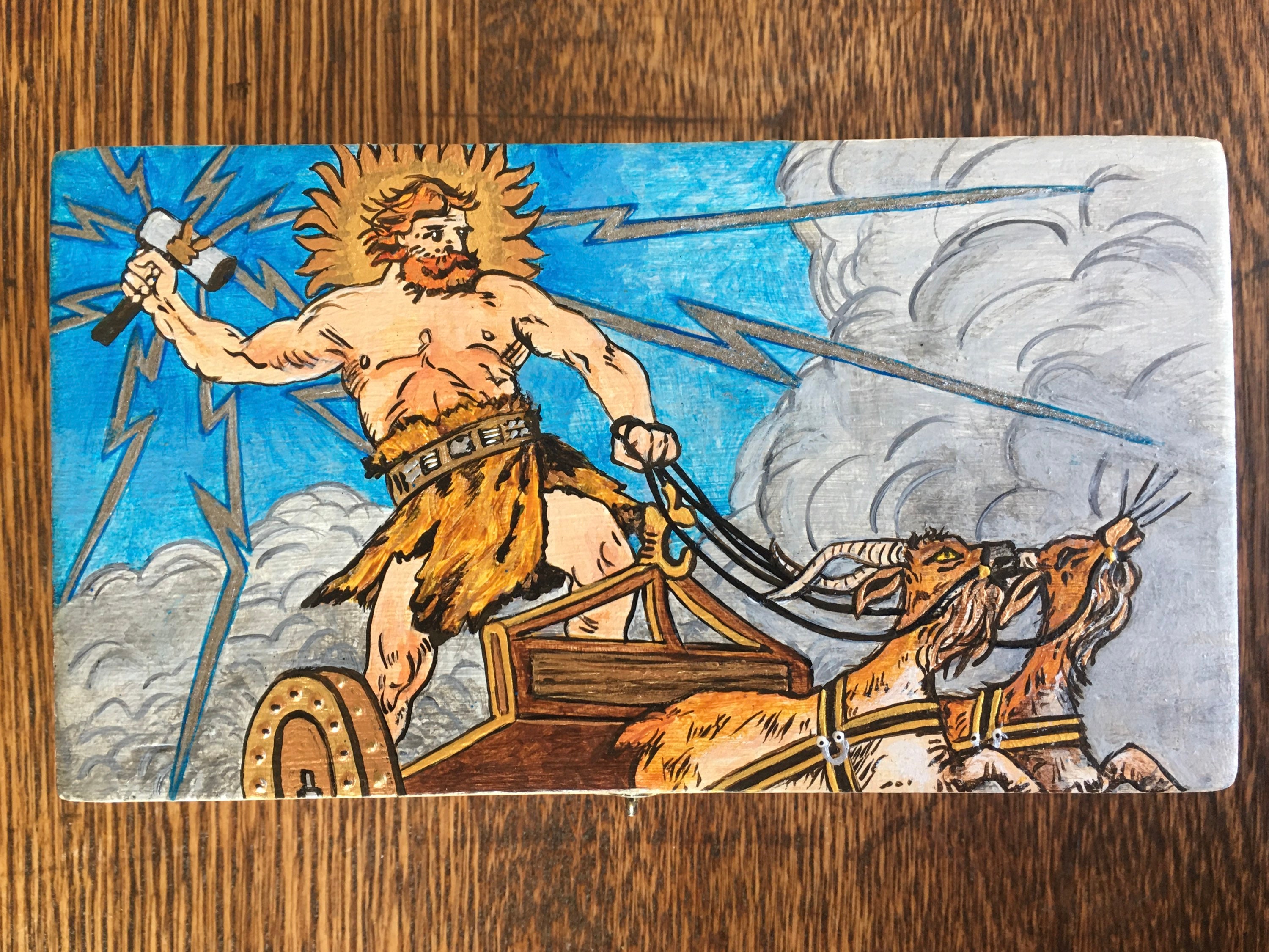 Thors Journey A Norse Myth, Childrens Illustration, Vintage Image ...