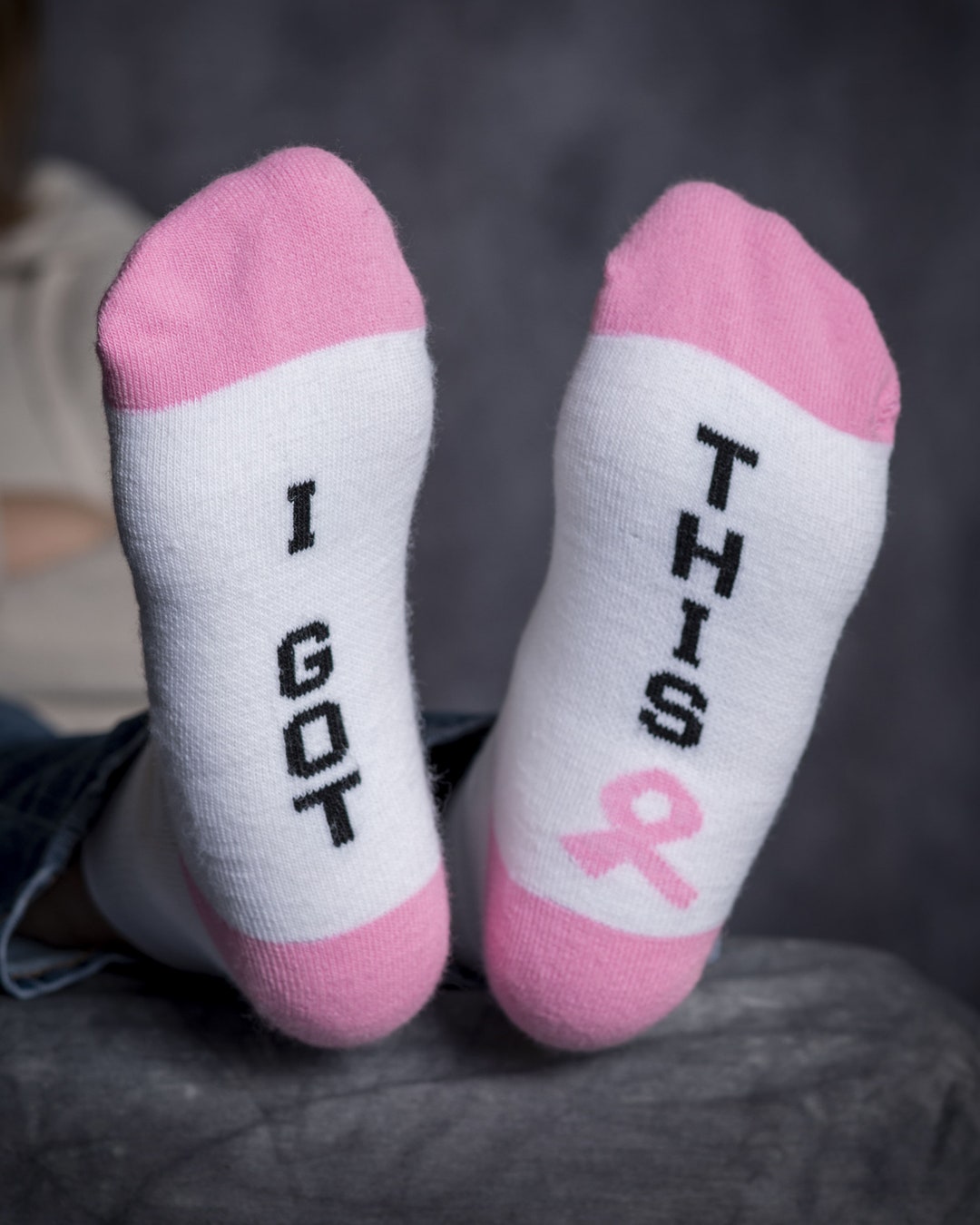 Inspirational Socks | I Got This | Pink Ribbon Socks | Daily Chemo Wear ...