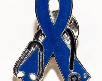 Colon Cancer Awareness Blue Ribbon Awareness Ribbon Support Ribbon Team ...