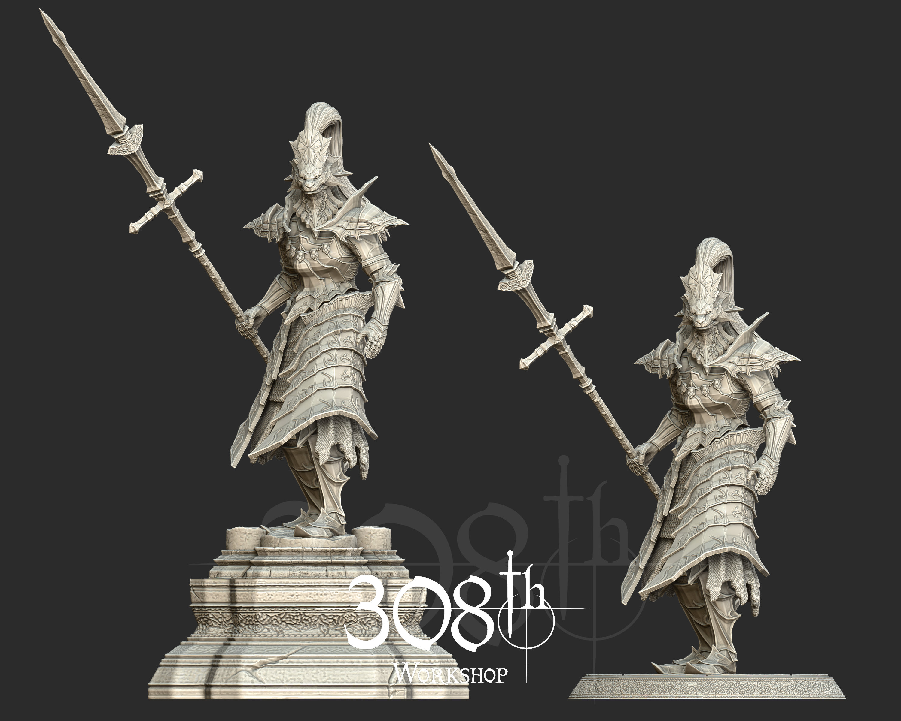 Dragon Slayer Ornstein - Dark Souls - STL Digital Model 3D - Etsy