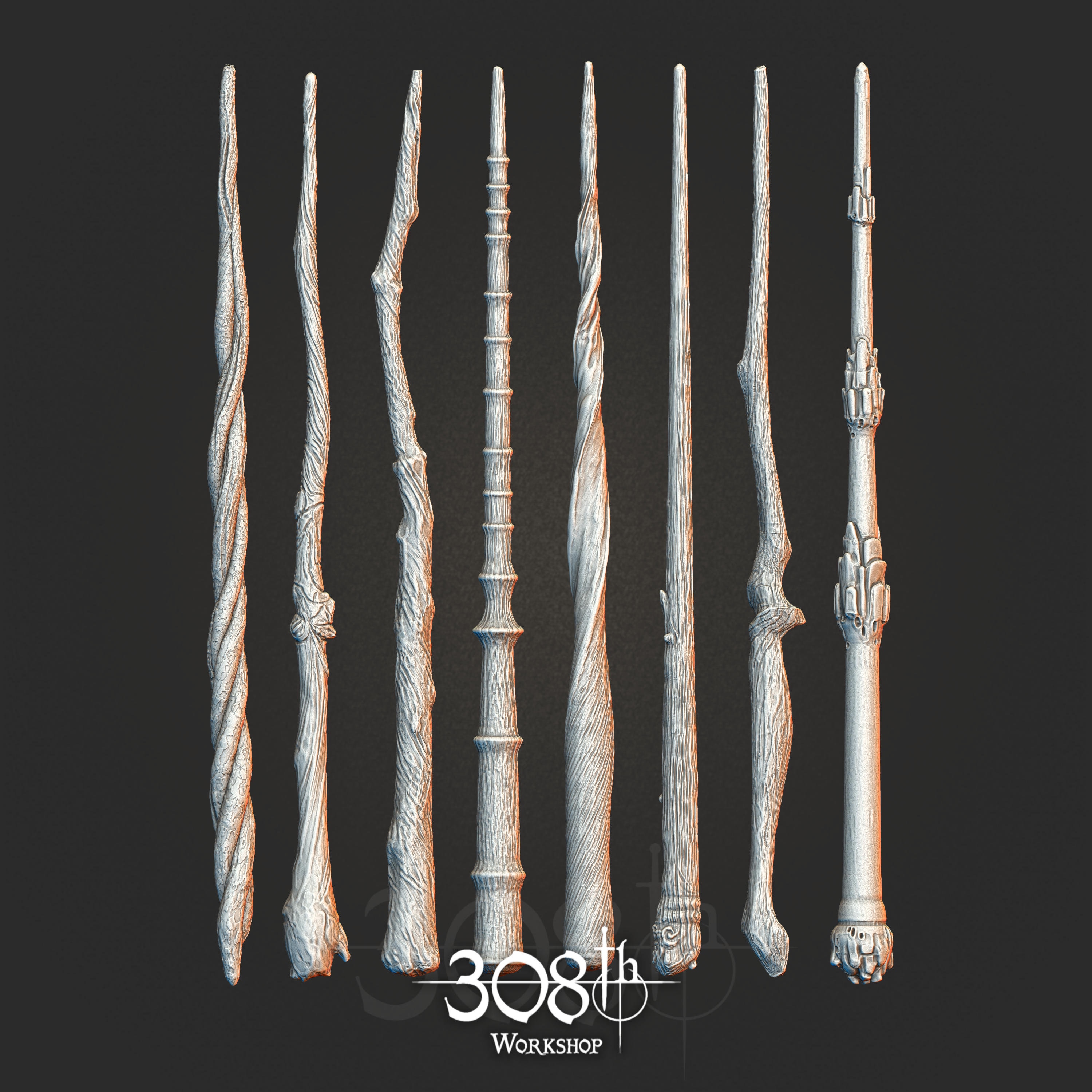 Wands and Handles Complete Set - Hogwarts Legacy - STL Digital Model 3D ...