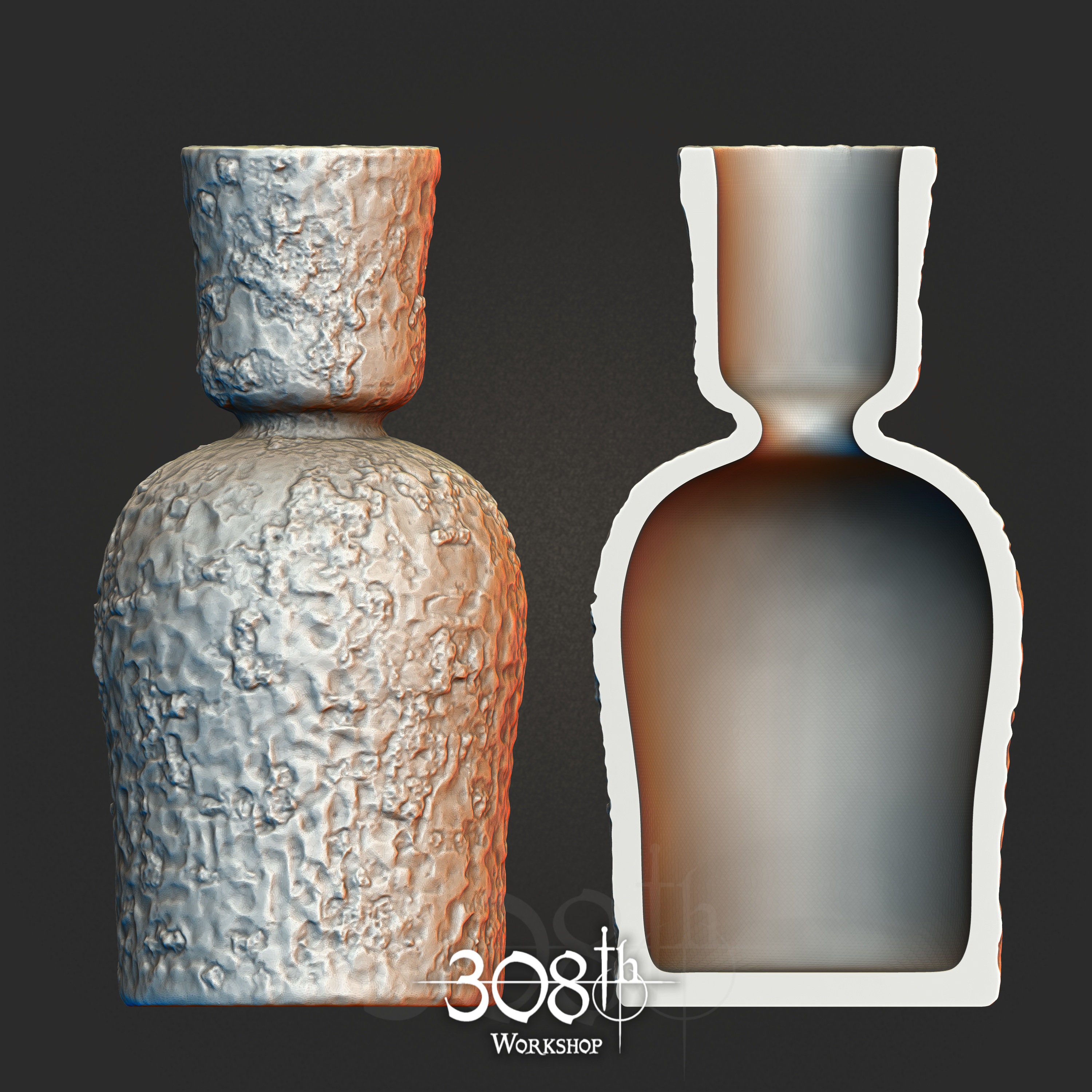 Estus Flask Dark Souls STL Digital Model 3D - Etsy