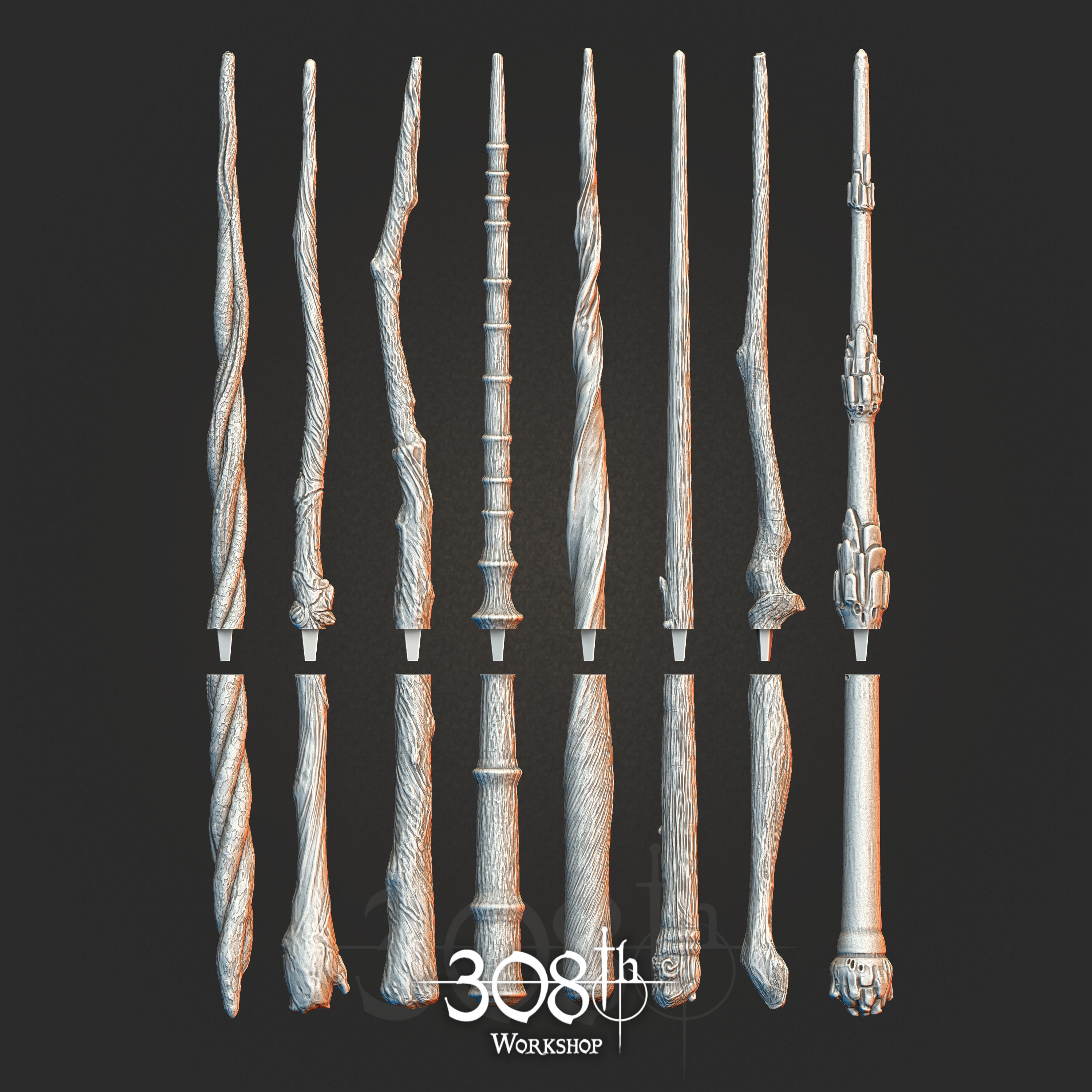 Wands Hogwarts Legacy STL Digital Model 3D - Etsy