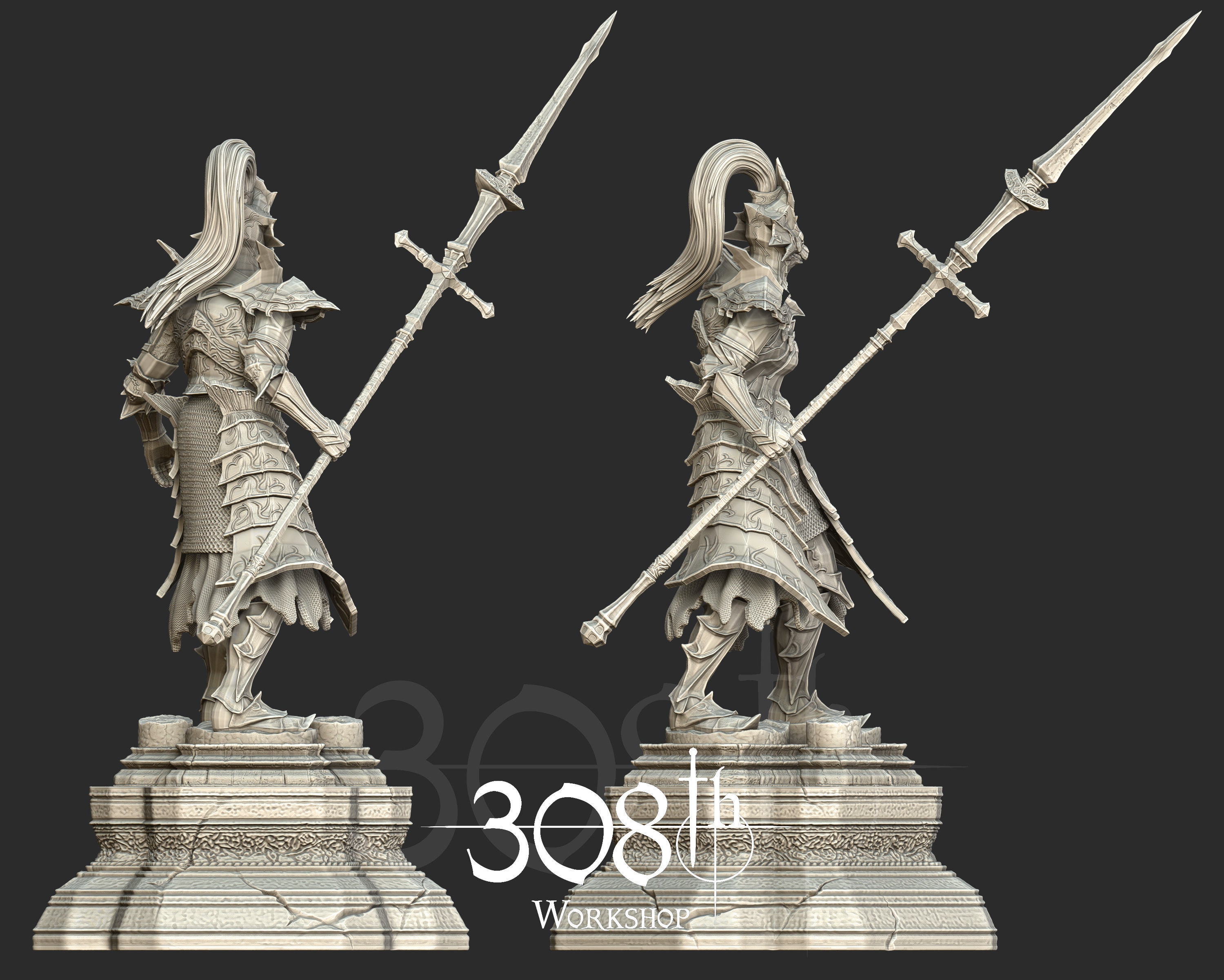 Dragon Slayer Ornstein - Dark Souls - STL Digital Model 3D - Etsy