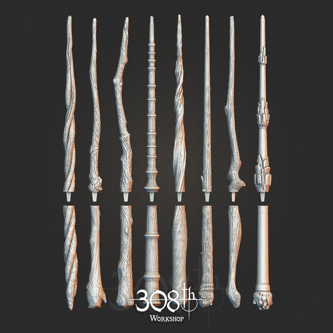 Wands and Handles Complete Set - Hogwarts Legacy - STL Digital Model 3D ...