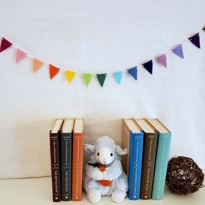 Nursery Felt Mini Rainbow Flag Garland Baby Shower Gift Felt | Etsy