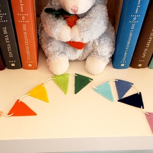 Nursery Felt Mini Rainbow Flag Garland Baby Shower Gift Felt | Etsy