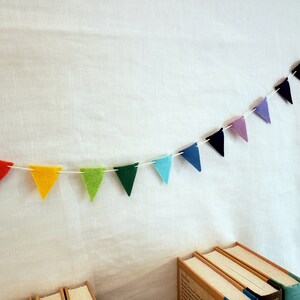 Nursery Felt Mini Rainbow Flag Garland Baby Shower Gift Felt | Etsy