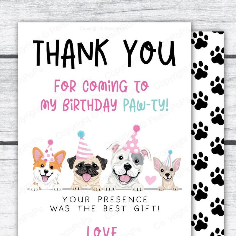 Dog Thank You Note - Etsy