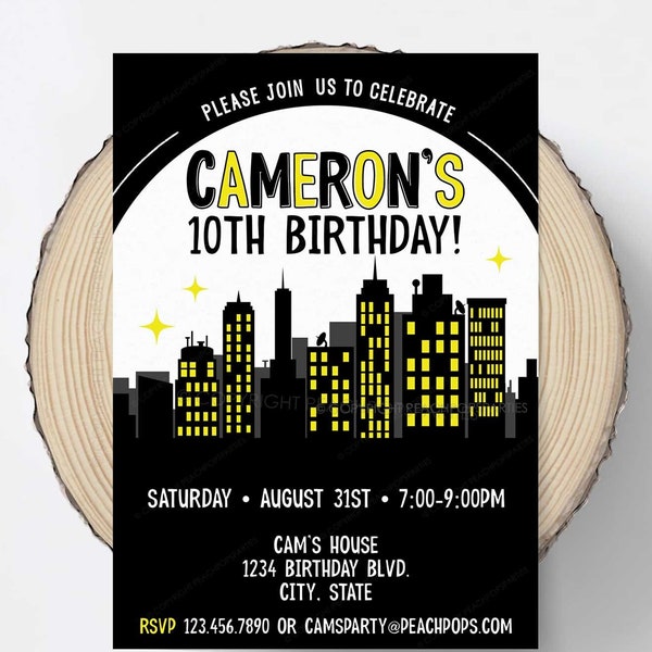 Cityscape Invitation - Etsy