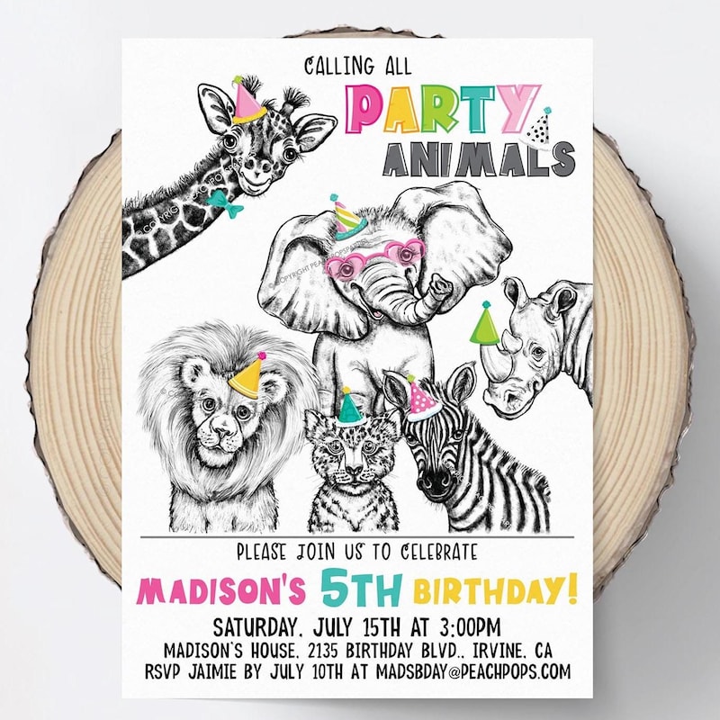Zoo Party - Etsy