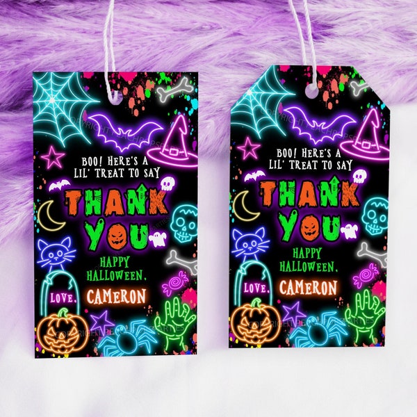 Thank You Halloween Tags - Etsy