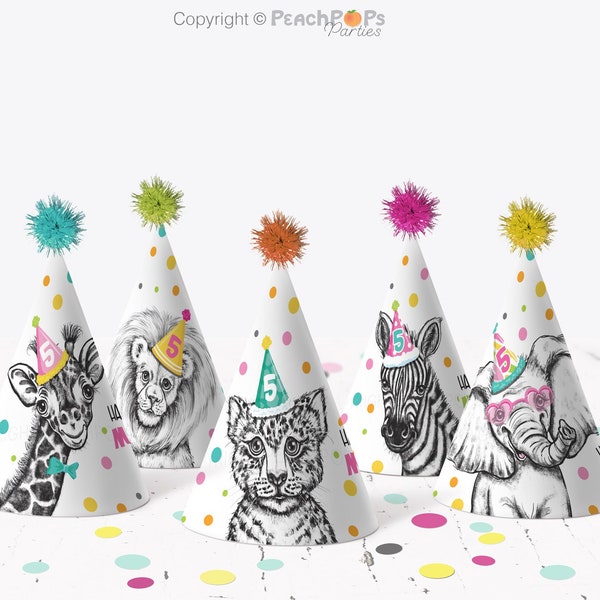 Animal Party Hats - Etsy