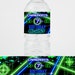 Editable Laser Tag Water Bottle Label Neon Party Glow Game Birthday ...