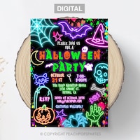Halloween Party Invitation, Halloween Invite, Costume Party Invitation ...