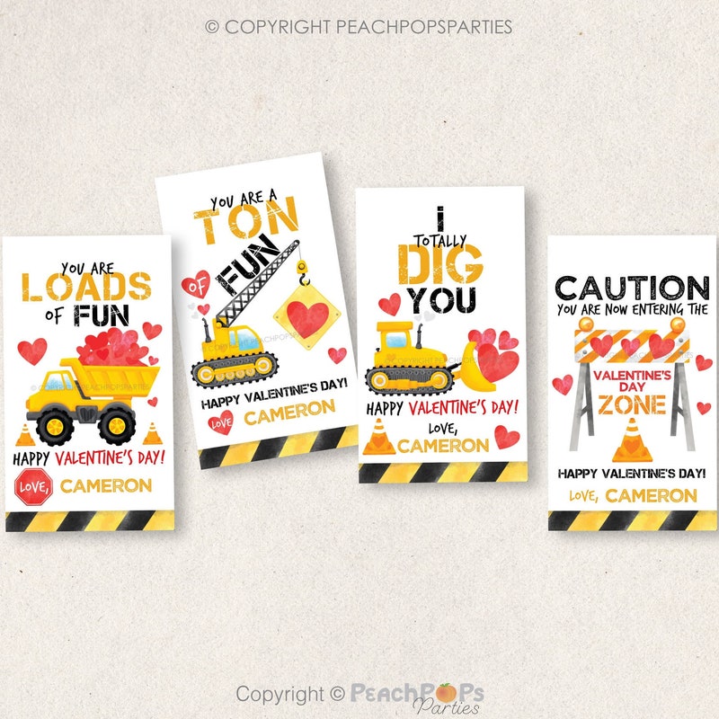 Construction Valentine - Etsy