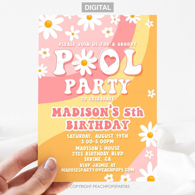 Retro Pool Party - Etsy