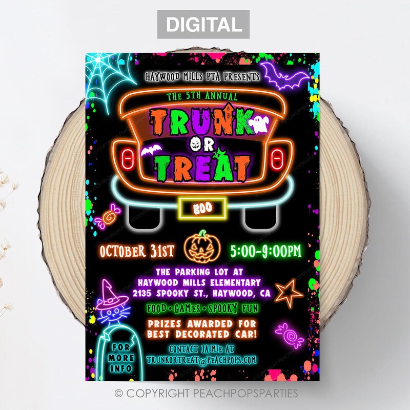 Trunk or Treat Signs - Etsy