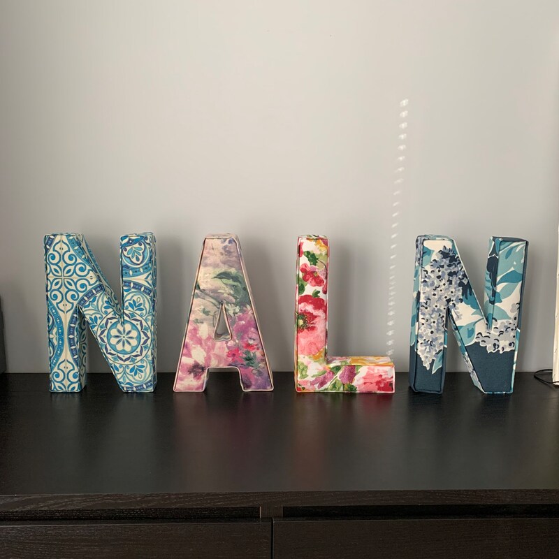 Fabric Letters - Etsy