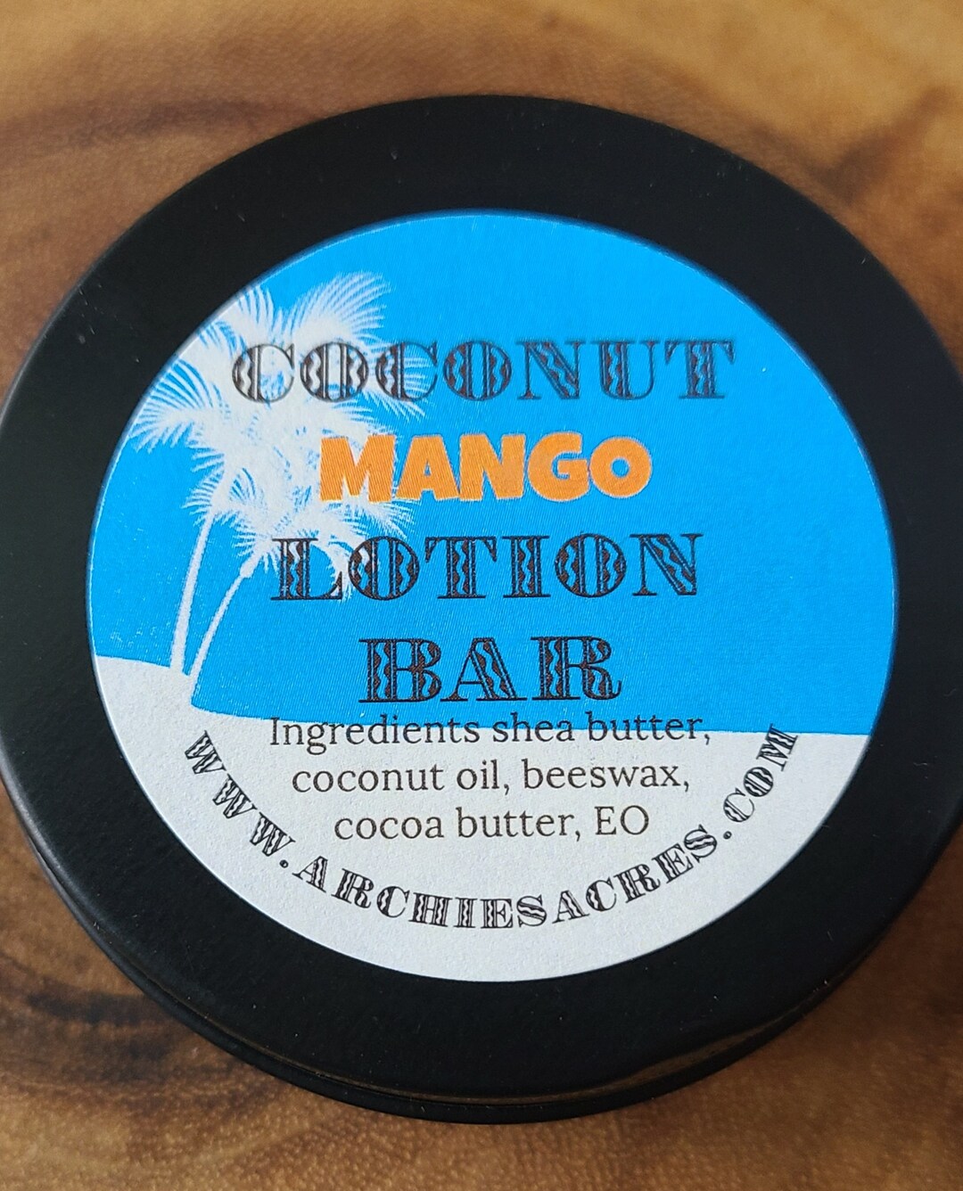 Coconut Mango Lotion Bar - 100% Organic - Etsy