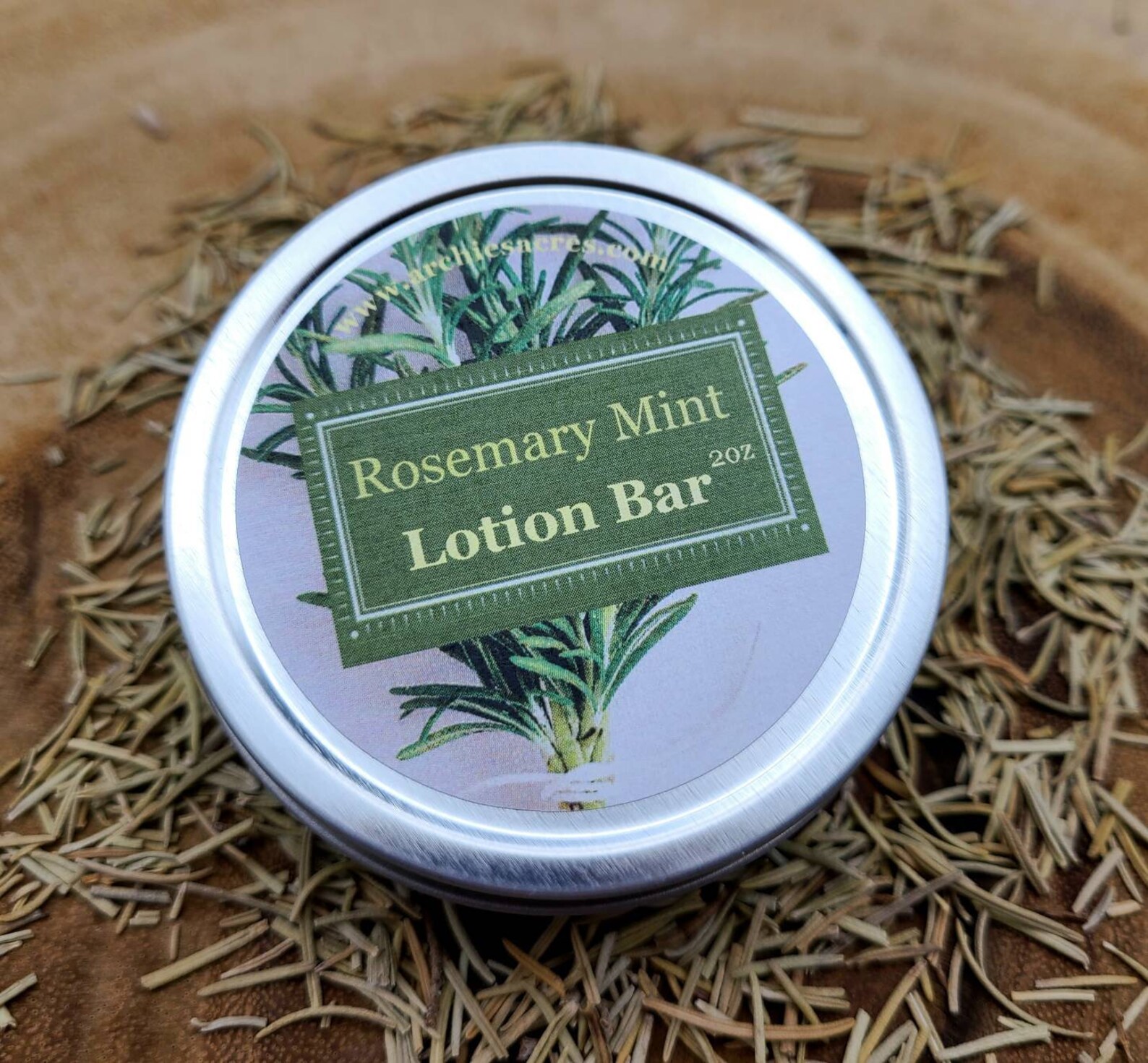 Rosemary Mint Lotion Bar With Mint Leaves - 100% Organic - Etsy