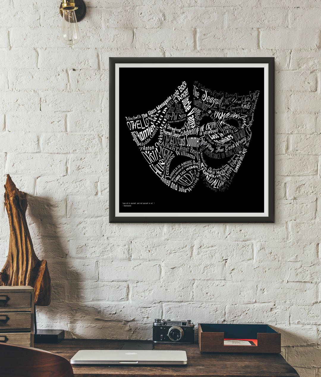Drama Typography Poster - Etsy