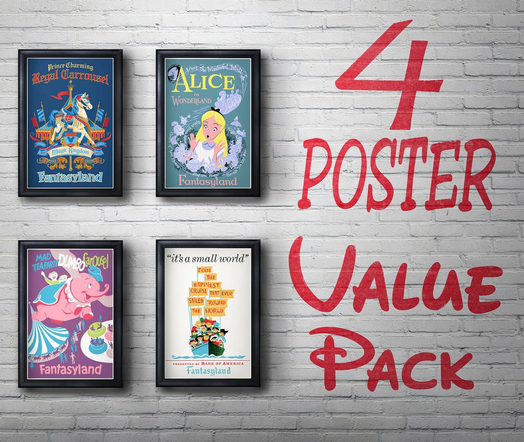 Vintage Walt Disney World Attraction Poster Set: Prince Charming Regal ...