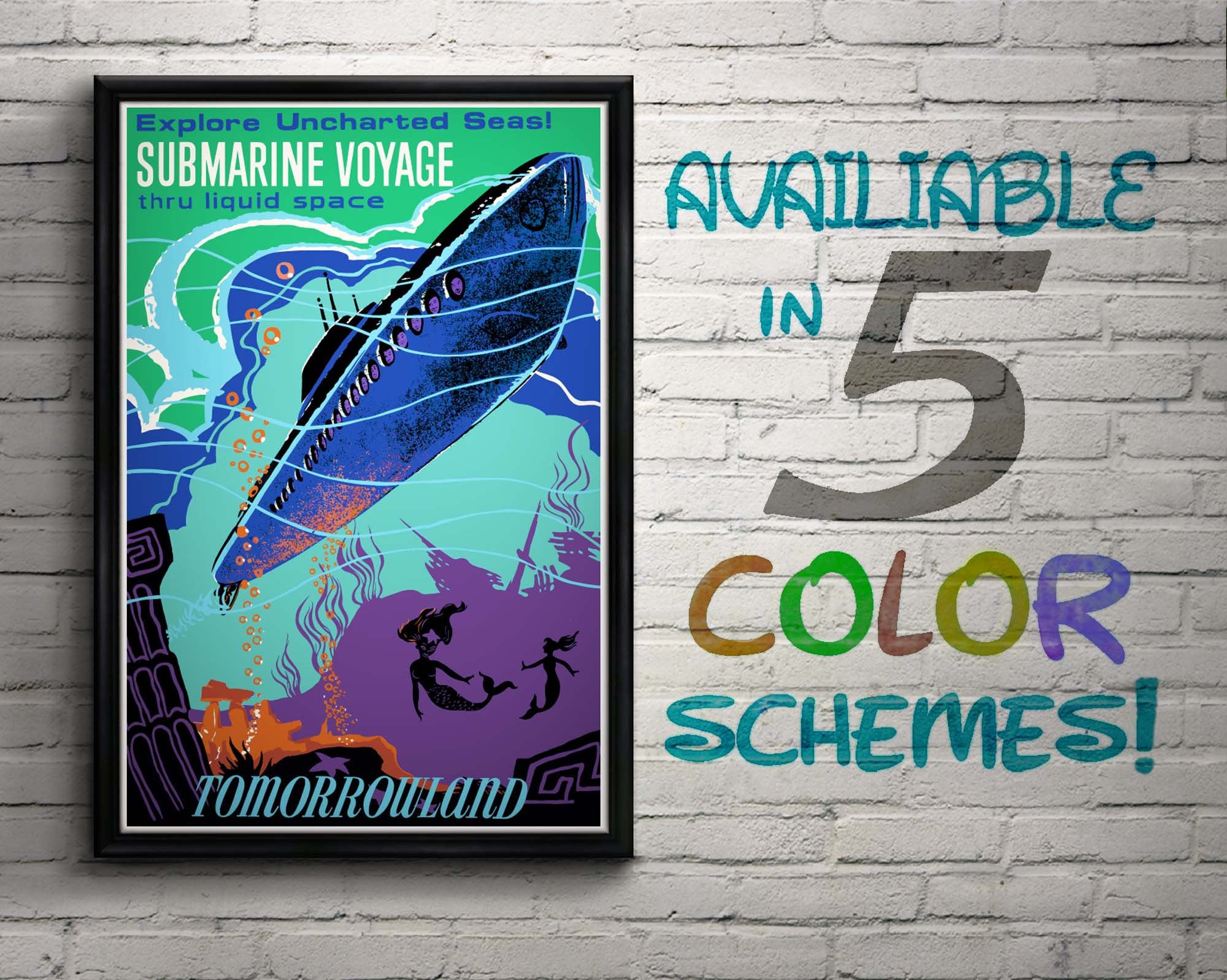 Finding Nemo Submarine Voyage Poster