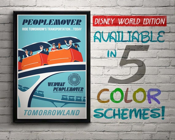 Vintage Disney World Attraction Posters