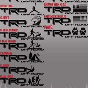 TRD off Road Decals - Hunting/ Fishing/ Sports/ Outdoors - Etsy