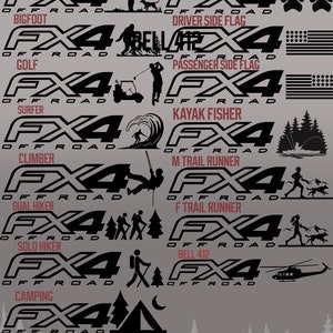 Ford FX4 Decals - Hunting/fishing/outdoors/sports - Etsy