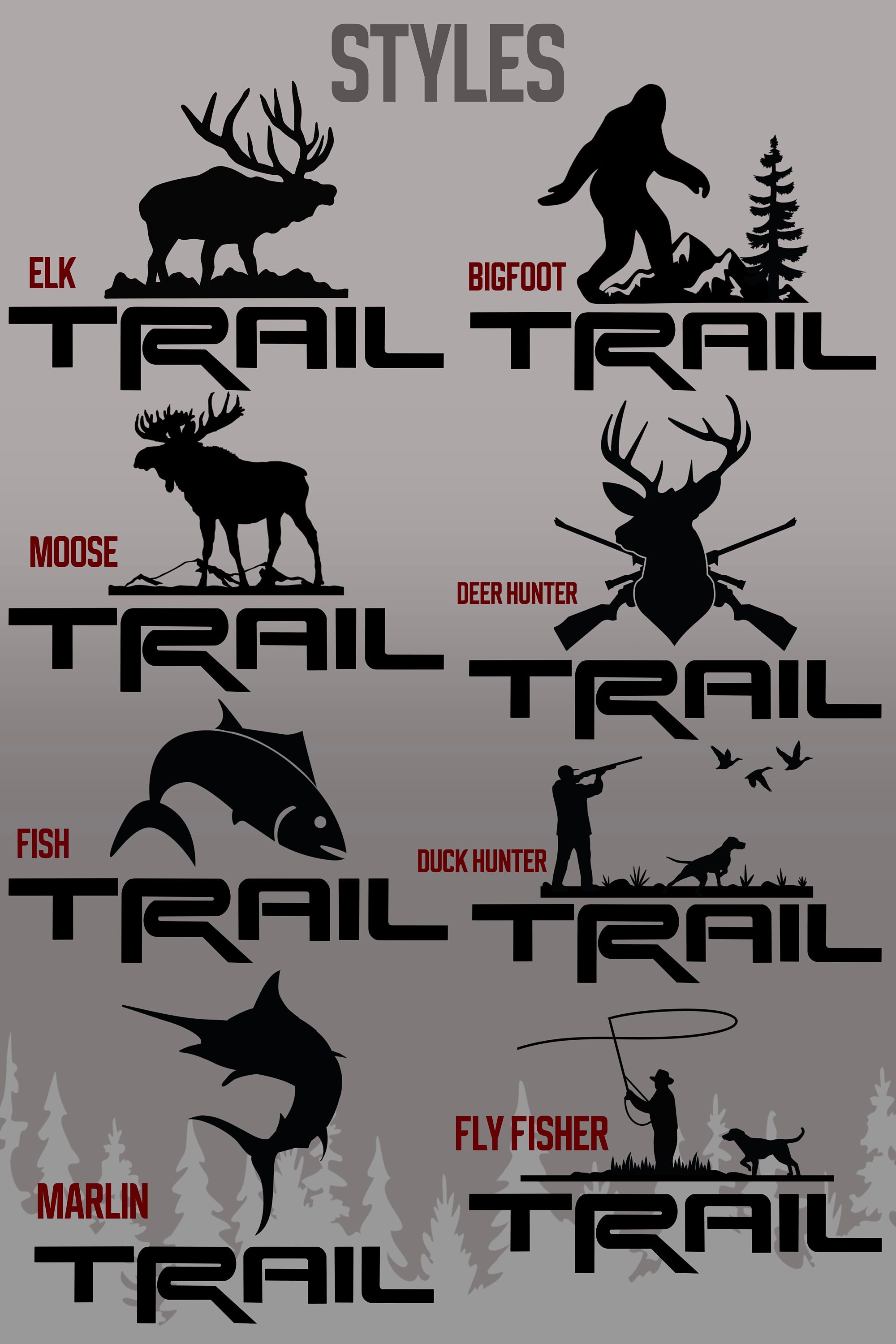 4runner Trail C-post Decal Hunting / Fishing / Outdoors / Sports - Etsy