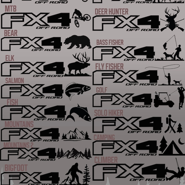 Fx4 Decals Ford - Etsy