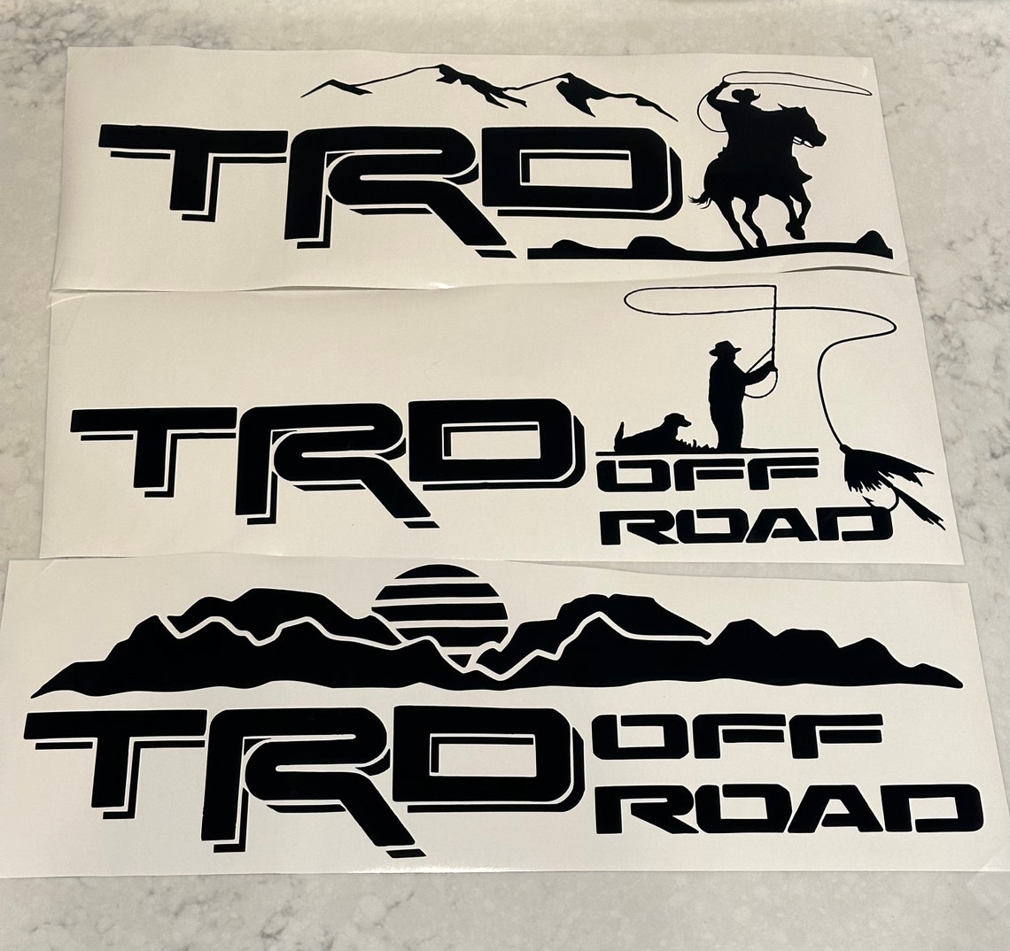 Toyota TRD OFF ROAD Decals Fishing/hunting/outdoors/sports - Etsy