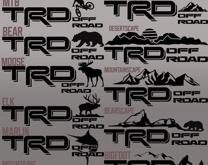 TRD Offroad Decal - Etsy