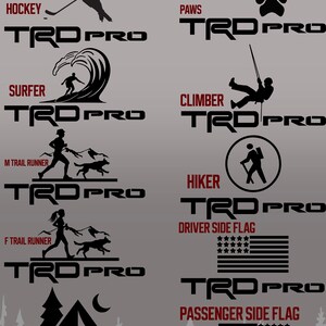 4runner TRD Pro C-post Decal - Hunting / Outdoors / Fishing / Sports - Etsy