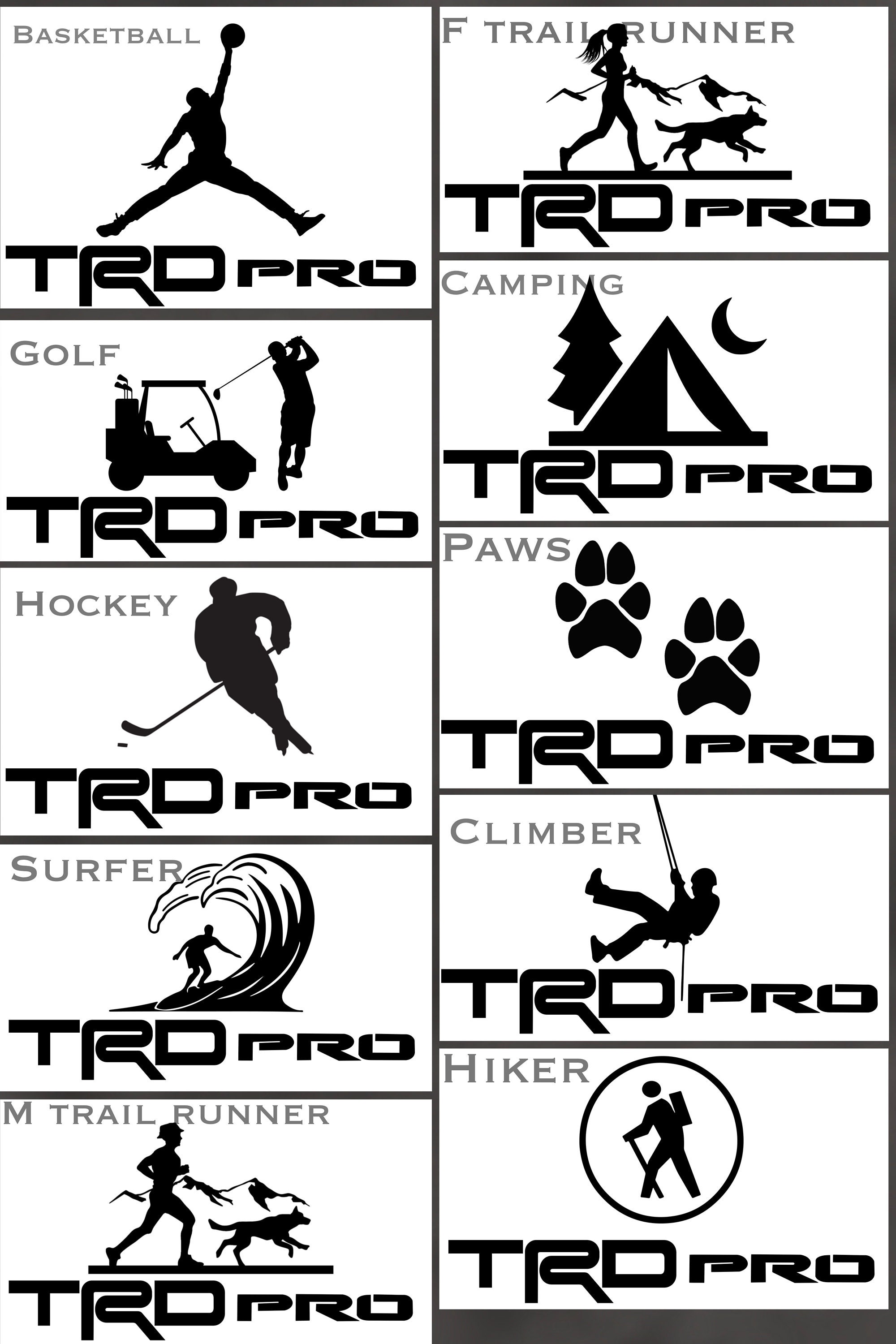 4runner TRD Pro C-post Decal Hunting / Outdoors / Fishing / - Etsy