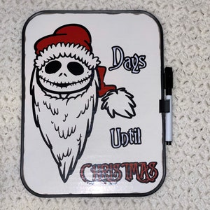 Christmas Character Countdown Dry Erase White Board With Marker - Etsy