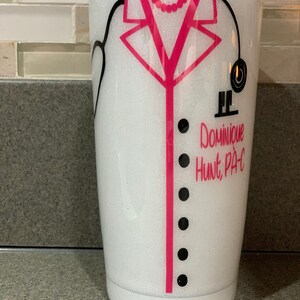 Customizable Doctor Glitter Tumbler - Etsy