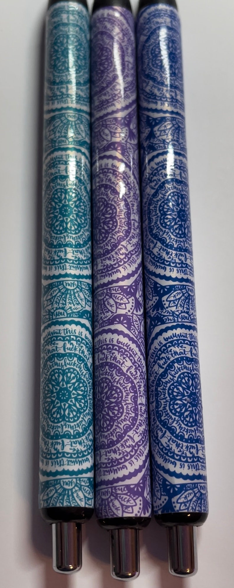 Hidden Curse Words / Mandala Design / Profanity / Glitter GEL - Etsy