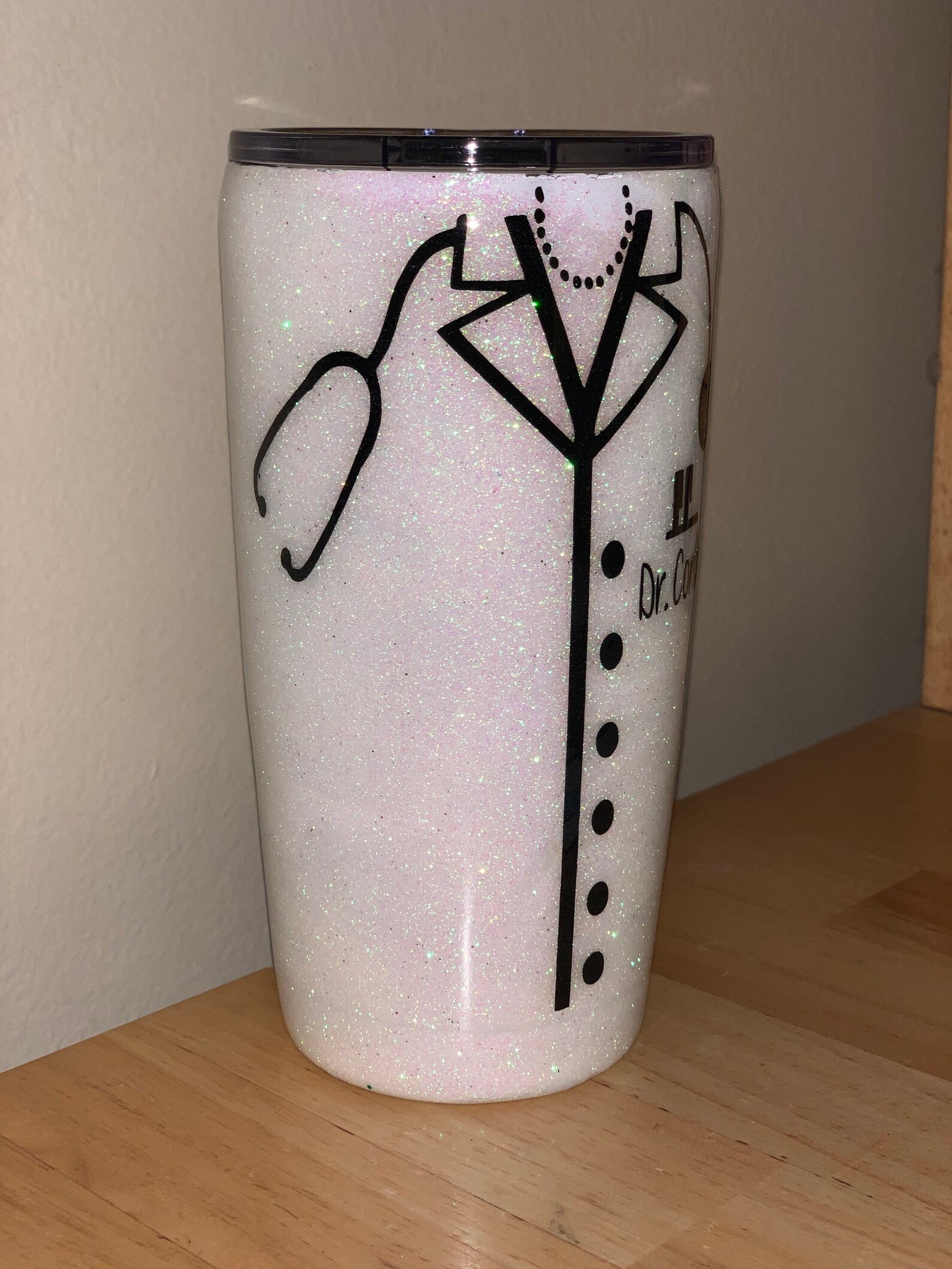Customizable Doctor Glitter Tumbler | Etsy