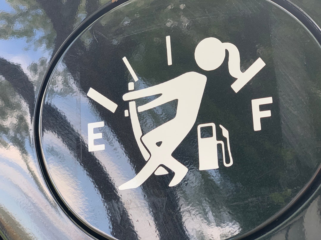 Funny Gas Gauge Decal - Etsy