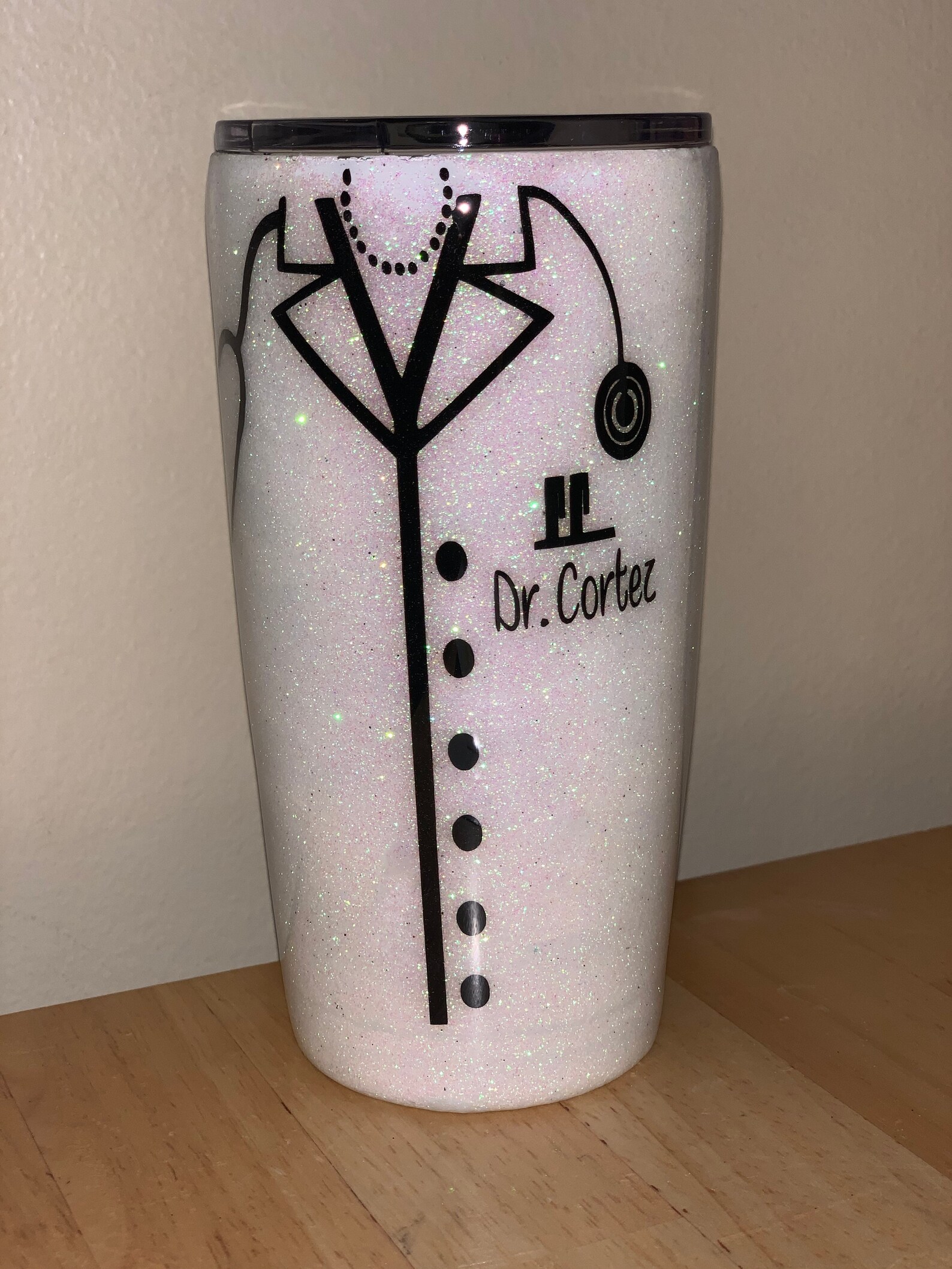 Customizable Doctor Glitter Tumbler | Etsy