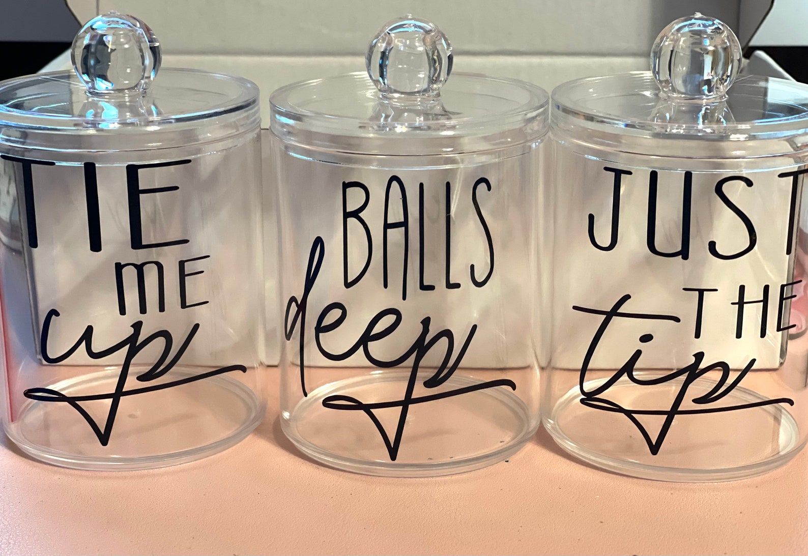 ON SALE Funny Bathroom Storage 10 Oz Acrylic Jar individual - Etsy
