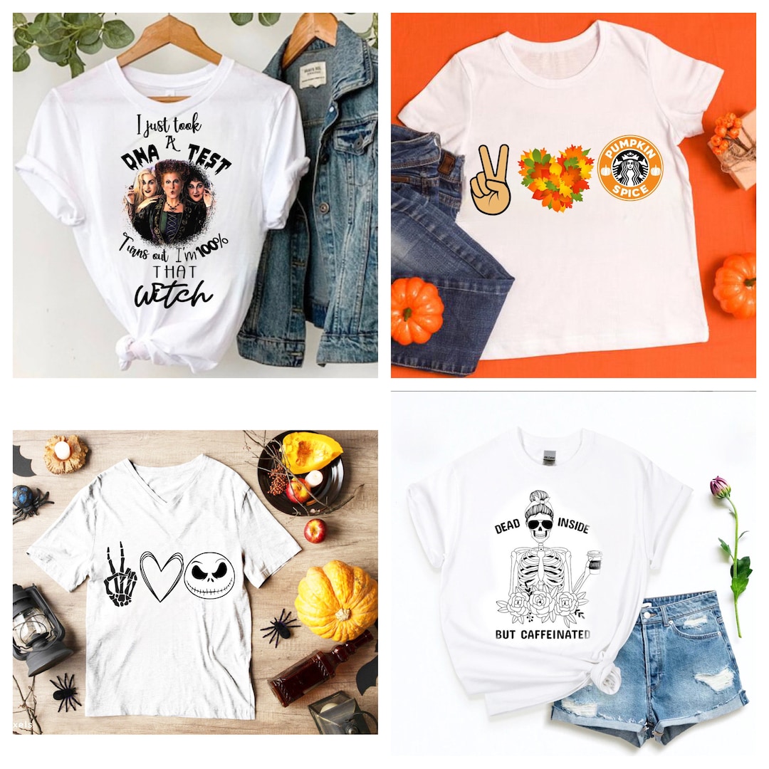 Halloween / Horror / Autumn / Fall / Pumpkin Theme / Womens Polyester ...