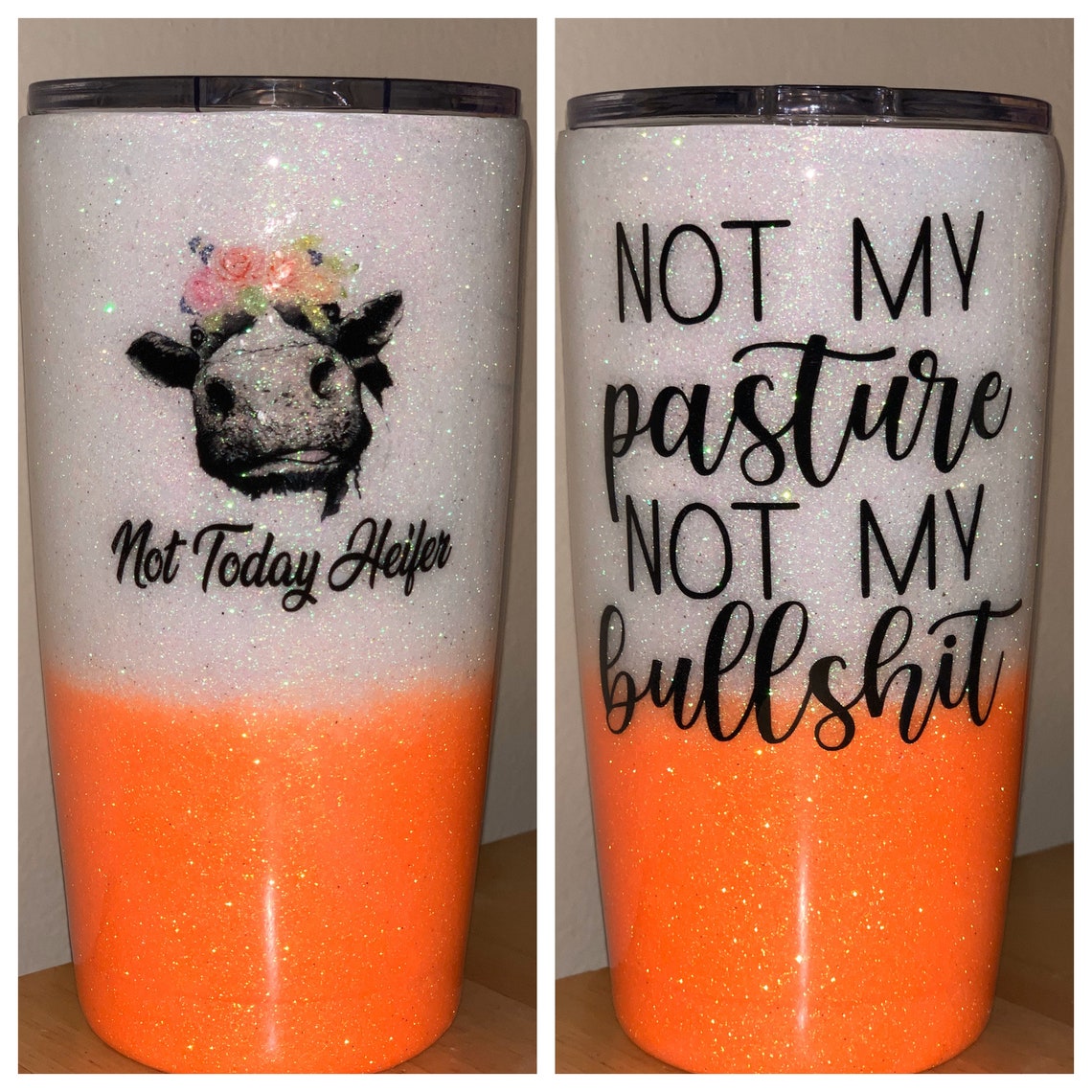 Not Today Heifer Not My Pasture Not My Bullshit Cow Glitter - Etsy