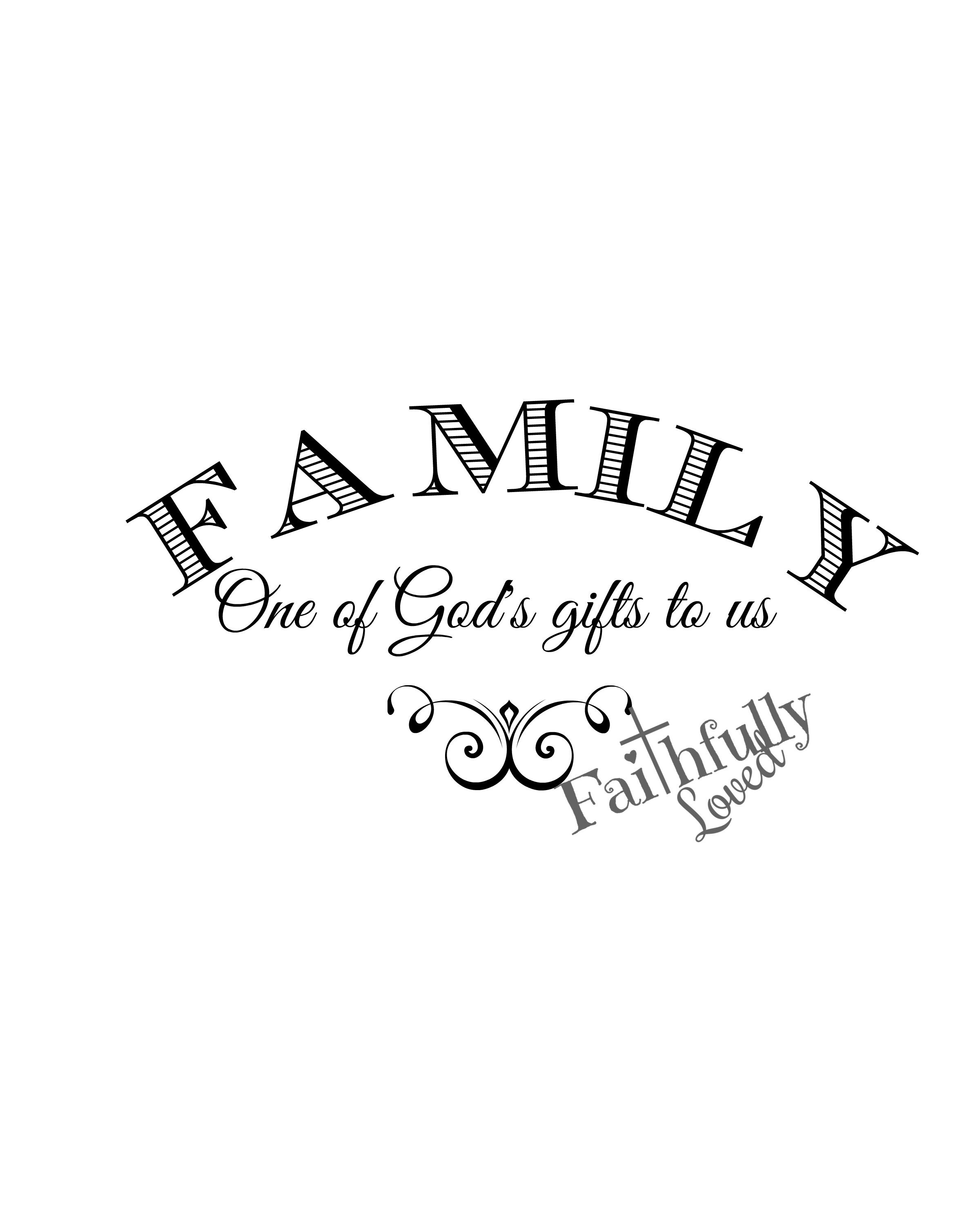 Family Instant Digital Download, Inspirational Printable Quote Sign - Etsy